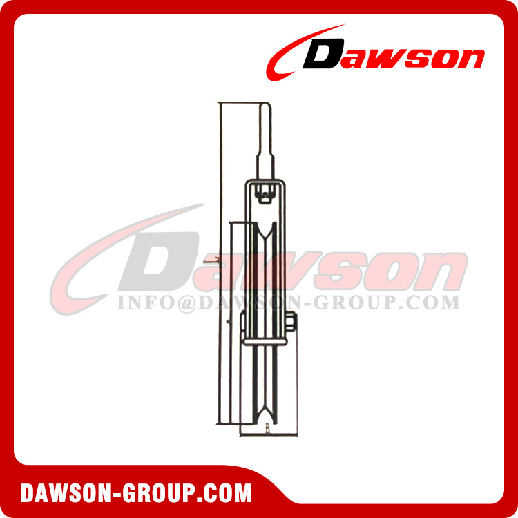 DS-B107 Heavy Duty Gin Wheels Pulley Gin Block Rope Pulley with Powder ...