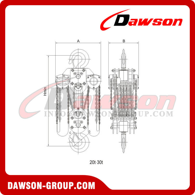 0.5T 1T 1.5T 2T 3T 5T 10T 15T 20T 30T Spark Proof Chain Hoist ...