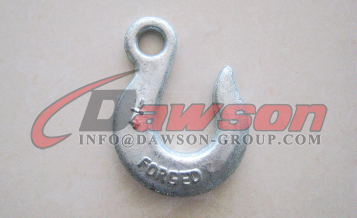 DS128 A324 G70 Grade 70 Forged Alloy Steel Eye Slip Hook, H324 G43 Grade 43 Forged Eye Slip Hook ...
