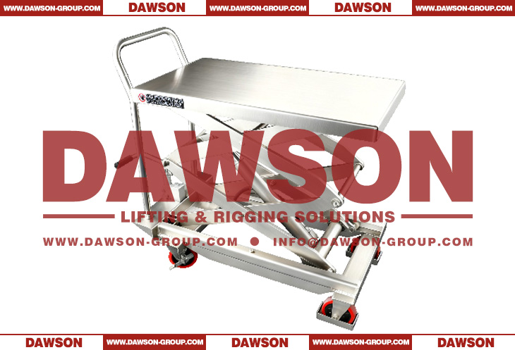 DS-TFD Stainless Steel Double Scissor Fork Manual Lift Tables, SS304 ...