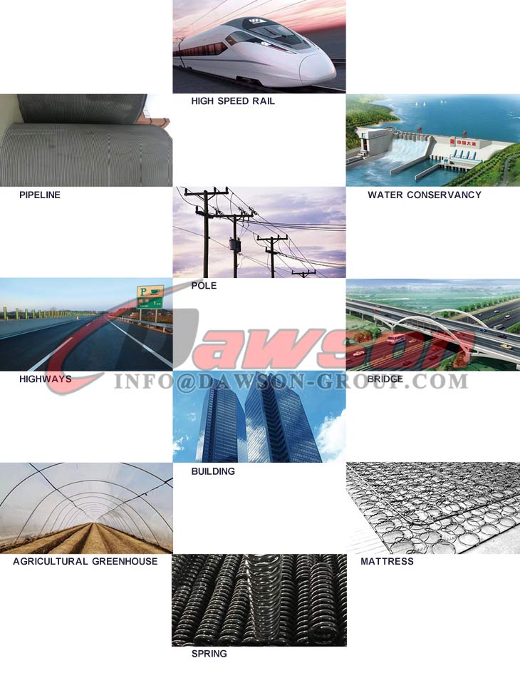 High Quality Prestress Steel Wire, Smooth Steel Wire, Helical Rib Wire ...