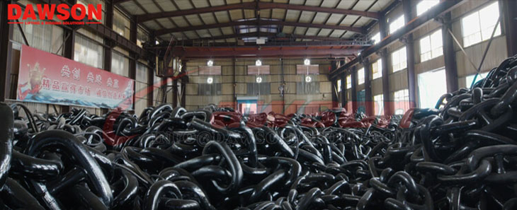 R3 Grade Stud / Studless Offshore Mooring Chain for Offshore Oil Platform, Hot Dip Galvanized or ...