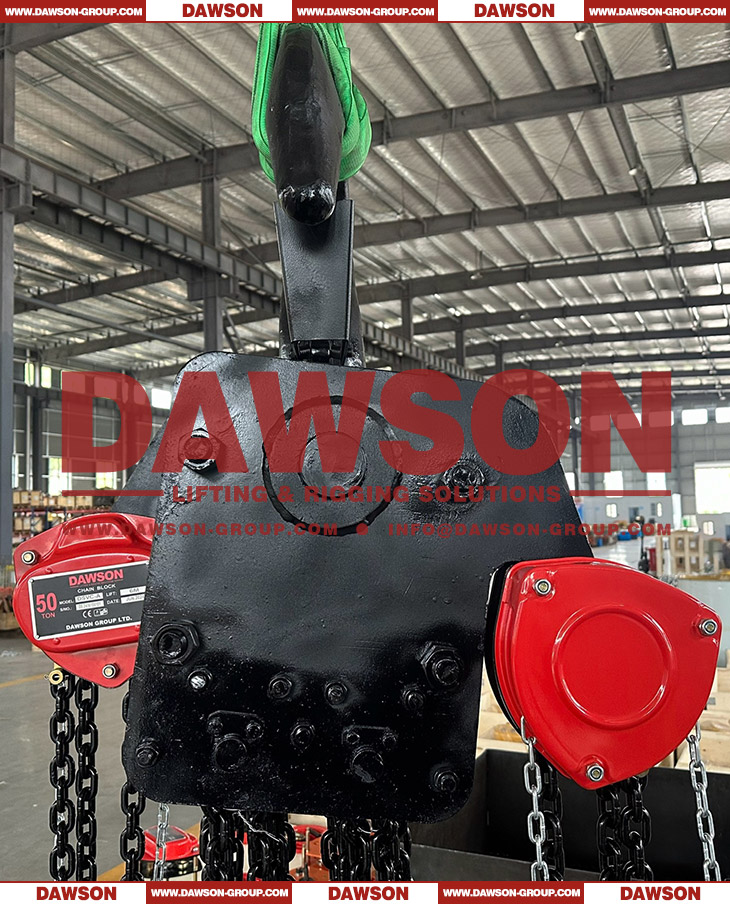 DSVD-50T 50 TON - 50T - 50000KG Heavy Duty Manual Chain Hoist, Chain ...
