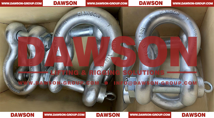 Large WLL Shackle with Circular Cross-Section, Alloy Steel Heavy Duty ...