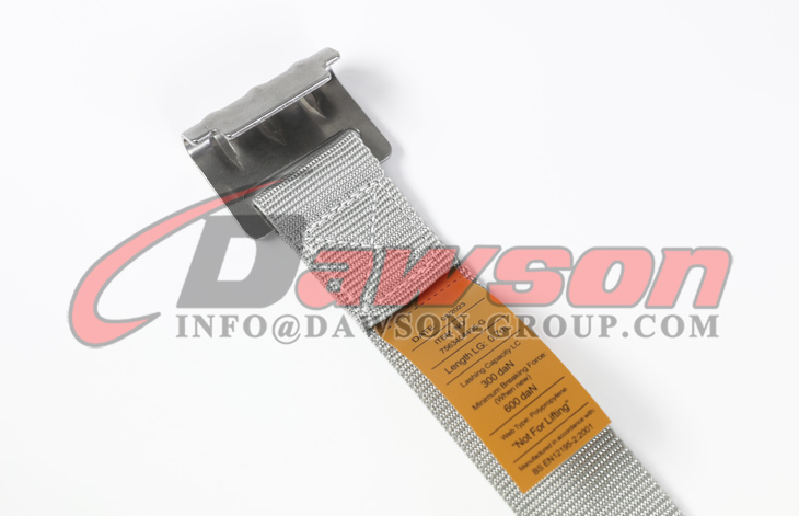 BS EN12195-2 45MM LC 300daN Black Gray Overcenter Buckle Straps with ...