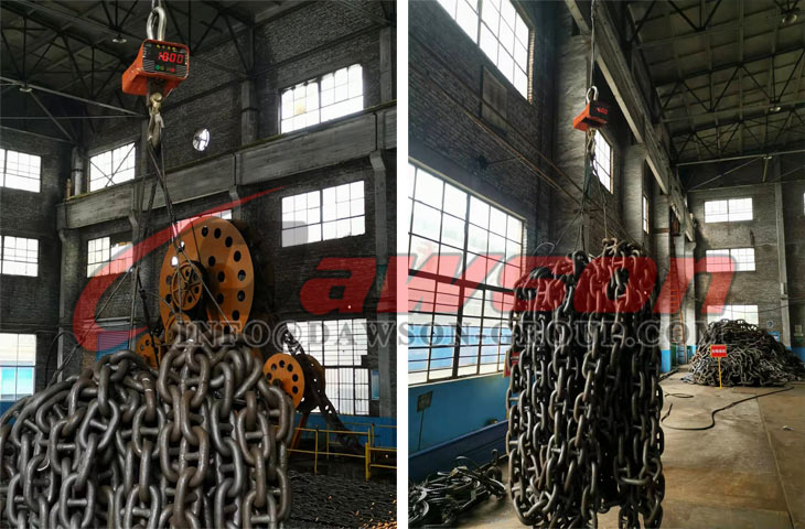 19MM Grade U2 Grade U3 Anchor Chain Cable, Stud Link Marine Anchor ...