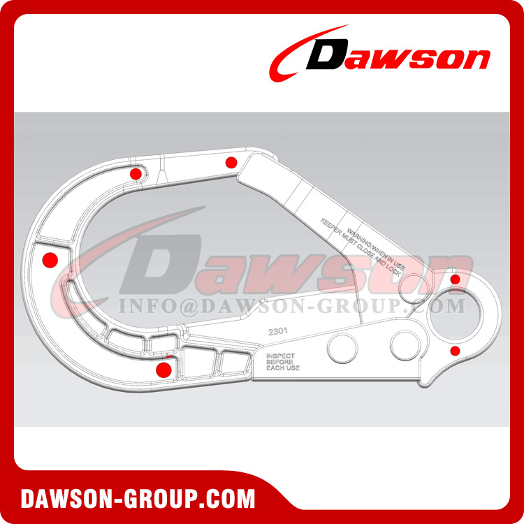 DS-DE8001 High Strength Dielectric Rope Snap Hook, Dielectric Scaffold ...