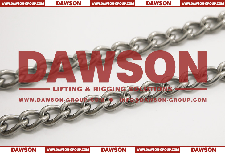 Stainless Steel 316 Twisted Welded Link Chain, SS316 Twist Link Chain ...