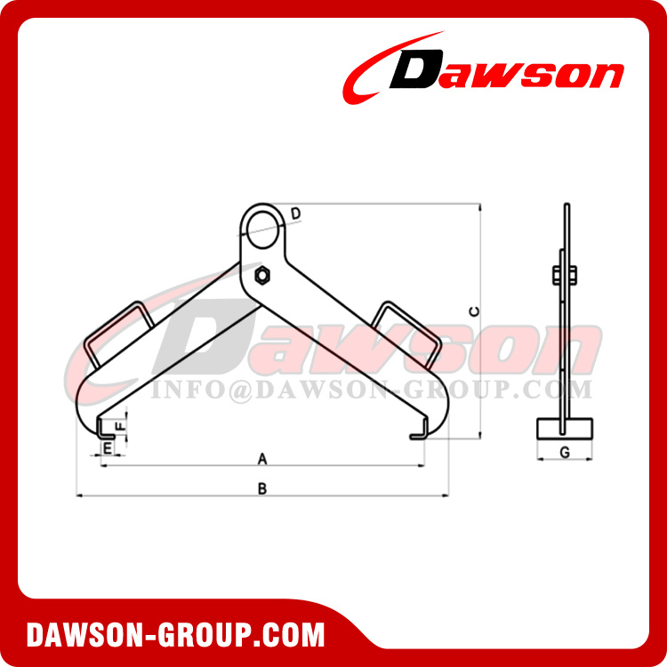 DS-DRC Type Vertical Drum Clamp Barrel Lift Drum Lifter for Lifting ...