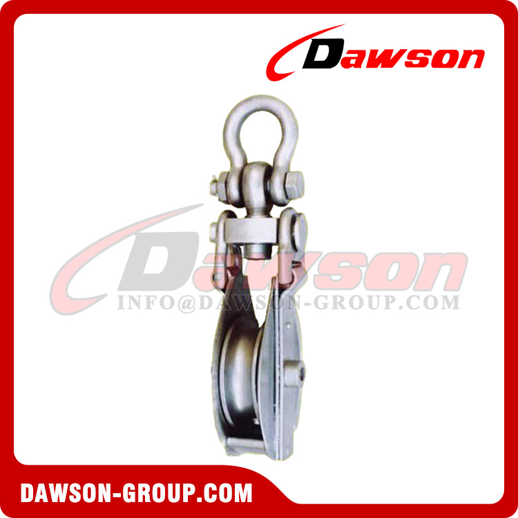 DS-B004A Selflocking Snatch Block with Swivel Shackle, Dawson Group Ltd ...