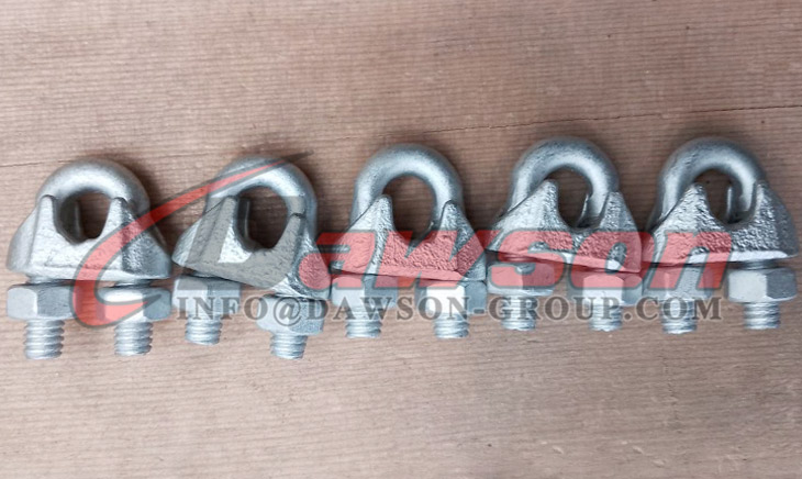 US Type Malleable Wire Rope Clips, Galvanized Steel Wire Rope Clip ...