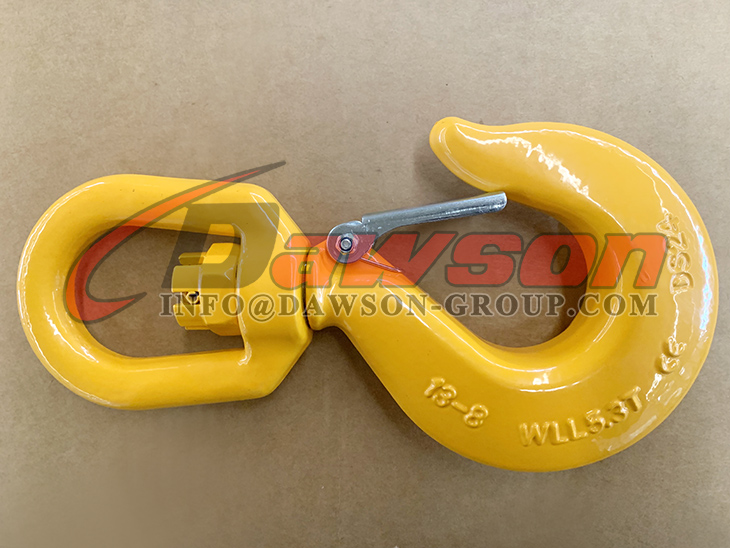 G80 Grade 80 Swivel Hook with Safety Latch for Heavy Duty Crane Lifting ...