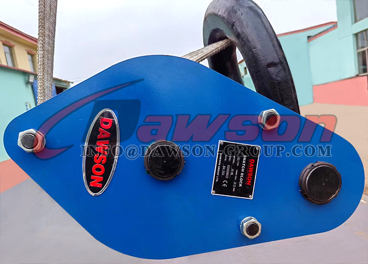 ABS Testing Heavy Duty Snatch Block, Single Close Hook Pulley Block for ...
