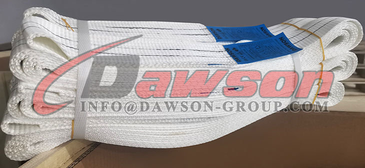 Polyester One Way Slings for Lifting, Crane Lifting Slings, Disposable ...