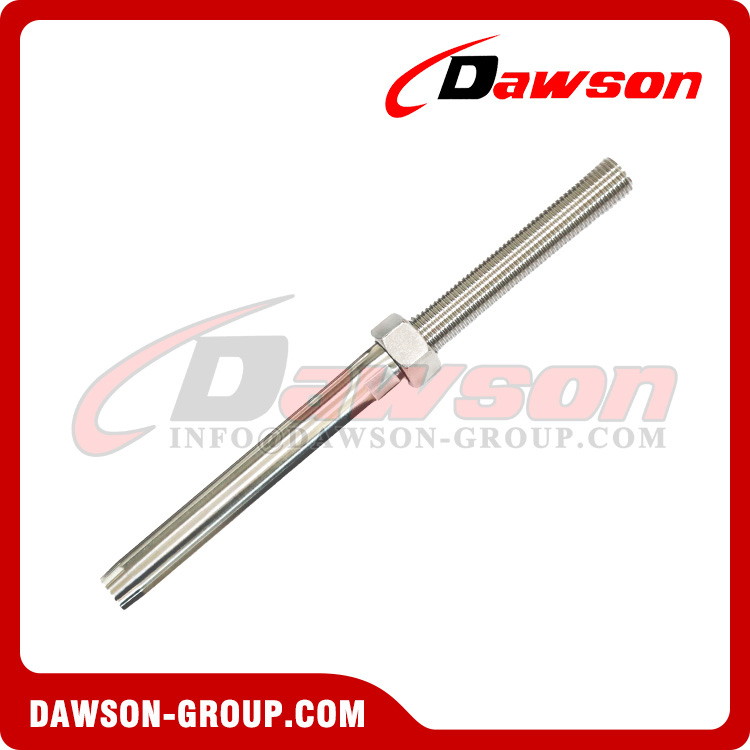 Stainless Steel Swage Stud AISI304 -AISI316 Straight Connector Polished ...