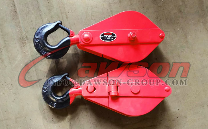 DSPB-F1 Heavy Duty Single Open Hook Pulley for Lifting, Single Wheel ...