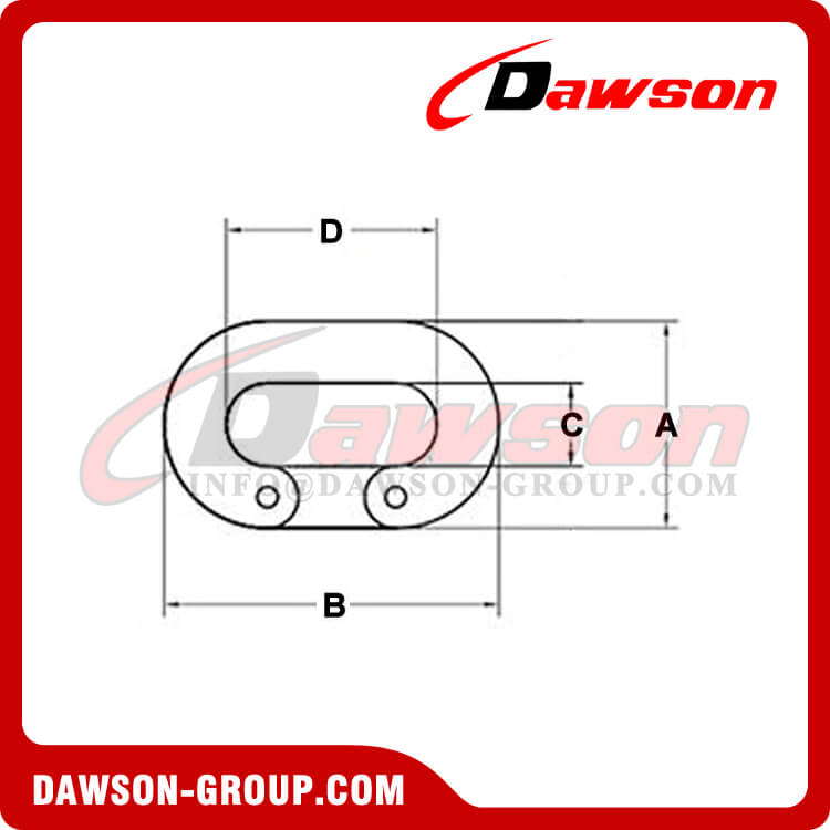 Forged Split Connector, Chain Connecting Link, Oval Shaped Missing Link ...
