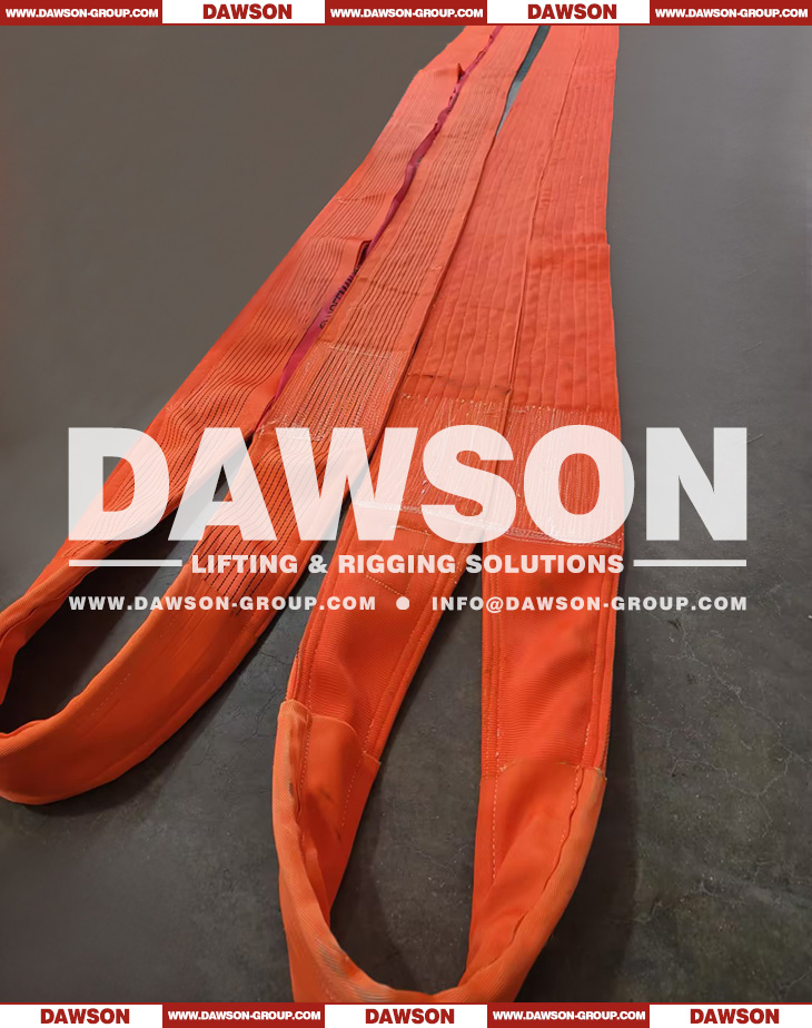 WLL 60 Ton Polyester Webbing Slings, 60000kg Heavy Duty Flat Web Slings ...
