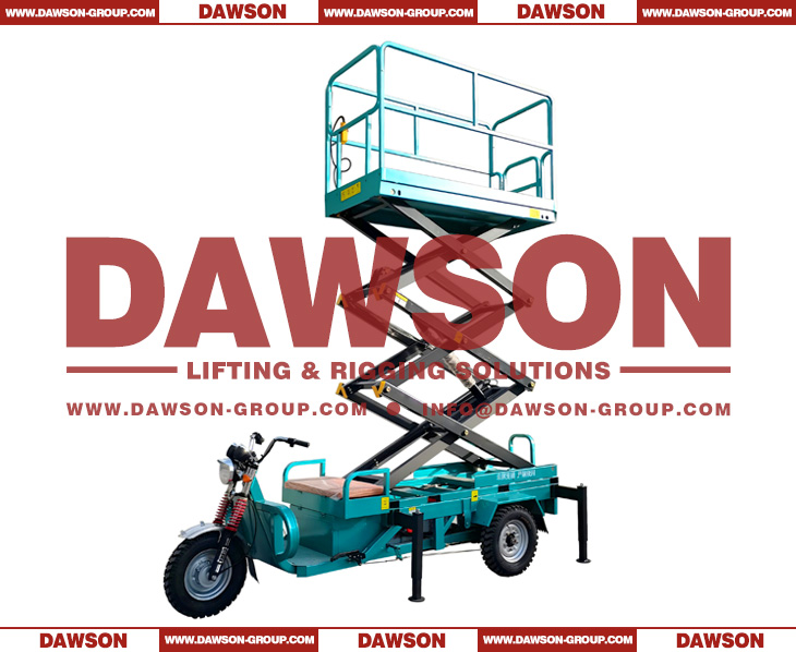 DS-SLC Tricycle Lift, Three-Wheel Tricycle Scissor Lift for Aerial Work ...