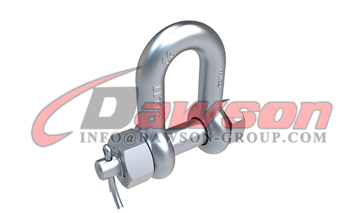 DS970 S6 Bolt Type Chain Shackle, Forged Alloy Steel Dee Shackle with ...