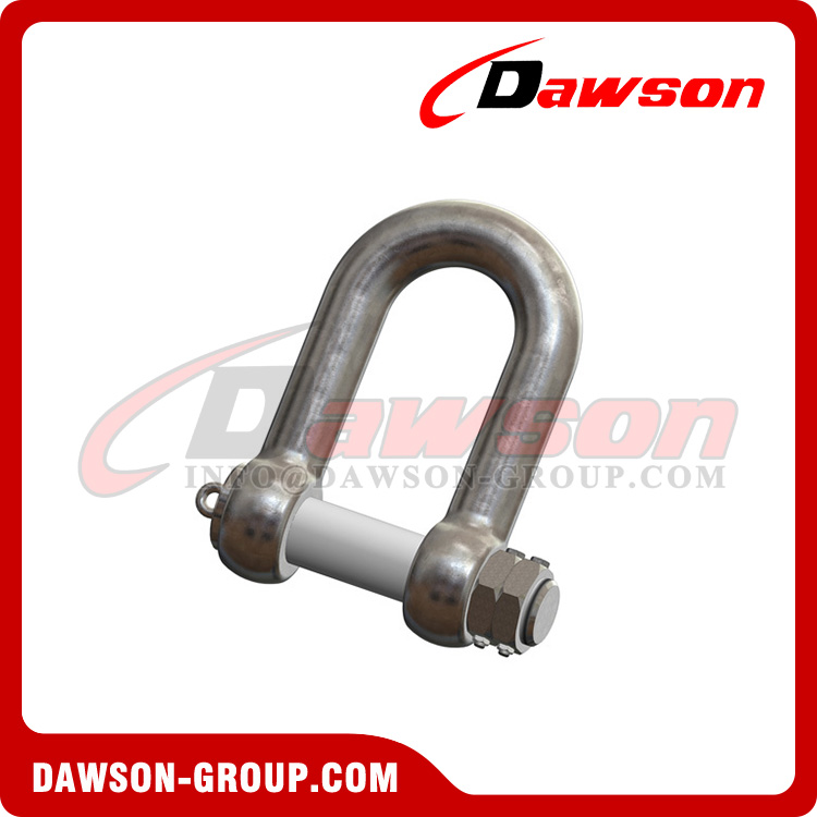 DAWSON Forged Alloy Steel Heavy Duty Hawser Shackle with Double Nuts ...