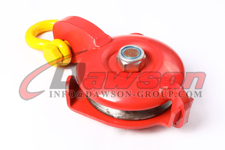 Malleable Iron Shell Block For Manila Rope Double Sheave With Shackle ...