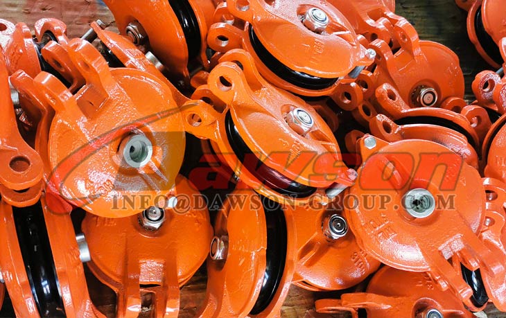 Red (HDG) Snatch Block With Swivel Eye, snatch block, hdg snatch block ...