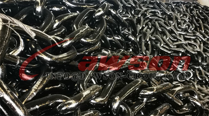 16mm to 70mm U2 U3 Hot Dip Galvanized or Painted Black Studless Link ...