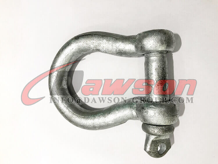 European Type Commercial Galv. Bow Shackle, Screw Pin Anchor Shackle ...