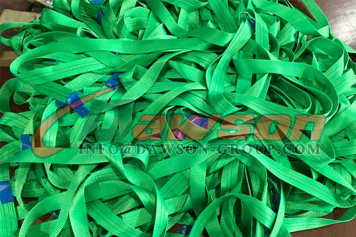 Polyester One Way Slings for Lifting, Crane Lifting Slings, Disposable ...