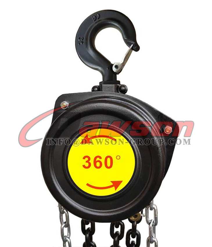 DSVR 360° Hand Chain Hoist with Rotatable Hand Chain, 360 Degrees ...