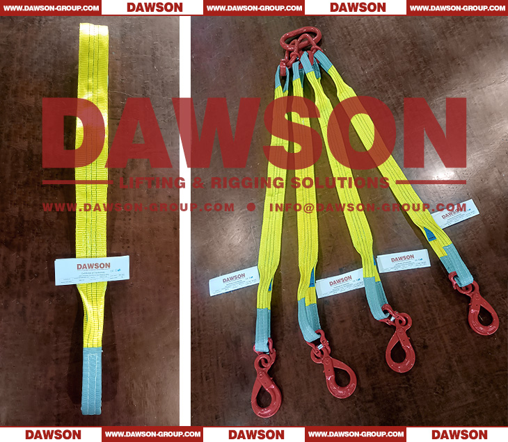 Synthetic Bridle Sling 2-LEG, Double Leg Bridle Lifting Slings ...