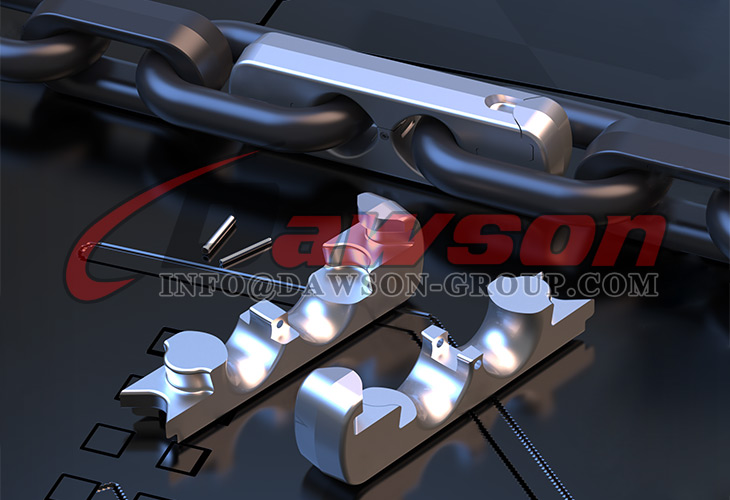 DIN22258-3 Standard 42-56mm Mining Chain Connector,Vertical Chain Links ...