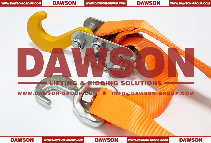DAWSON MBL 20T Ratchet Lashing Tie Down Strap System with Swivel Lashing J Hooks - Dawson Group ...
