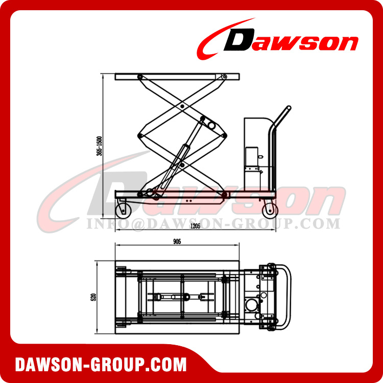 DS-ETFD Stainless Steel Electric Lift Tables, SS304 SS316 Electric ...