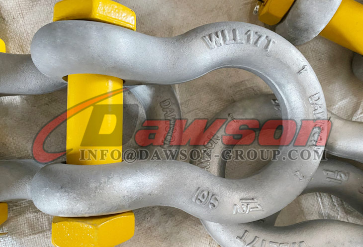 OEM US Type Bolt Type Anchor Shackle with Safety Pin and Nut, S6 Bolt ...