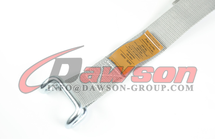 BS EN12195-2 45MM LC 350daN Black Gray Overcenter Buckle Straps with ...