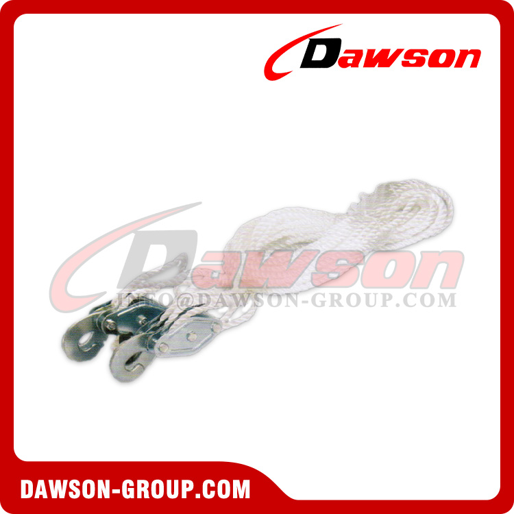 DAWSON 500Lbs Poly Rope Hoist Pulley Block, Pulley Hoist for Lift ...