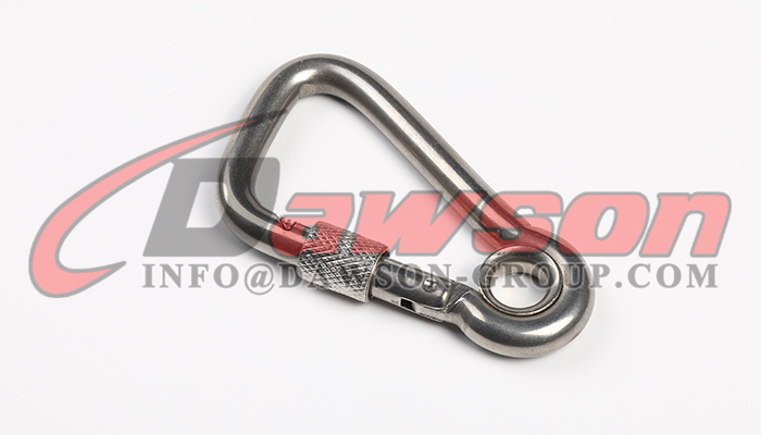 Stainless Steel Oblique Angle Snap Hook with Eyelet - Dawson Group Ltd ...