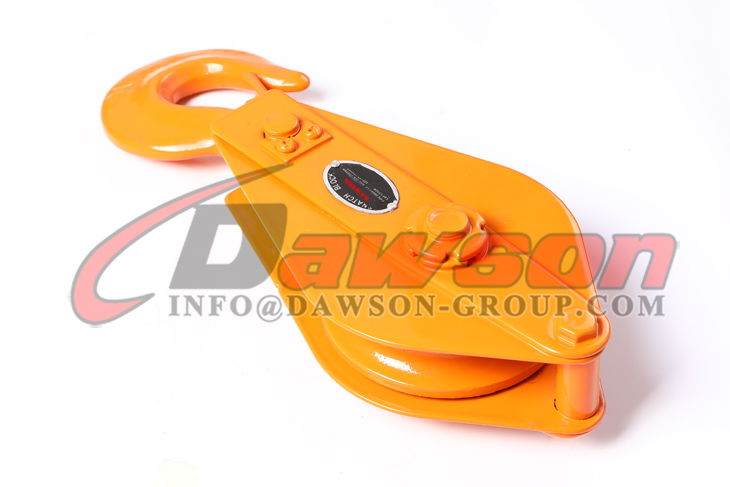 DSPB-F1 Heavy Duty Single Open Hook Pulley for Lifting, Single Wheel ...