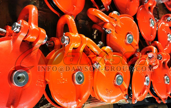 DS-B029 Red (HDG) Snatch Block with Shackle - Dawson Group Ltd. - China ...