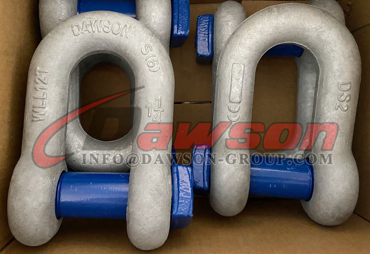 Square Head Pin Bow Shackles, Forged Trawling Dee Shackle with Square ...