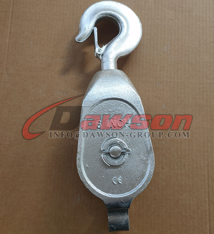Galvanized Malleable Iron(Cast Steel)Block Double Sheave With Hook ...