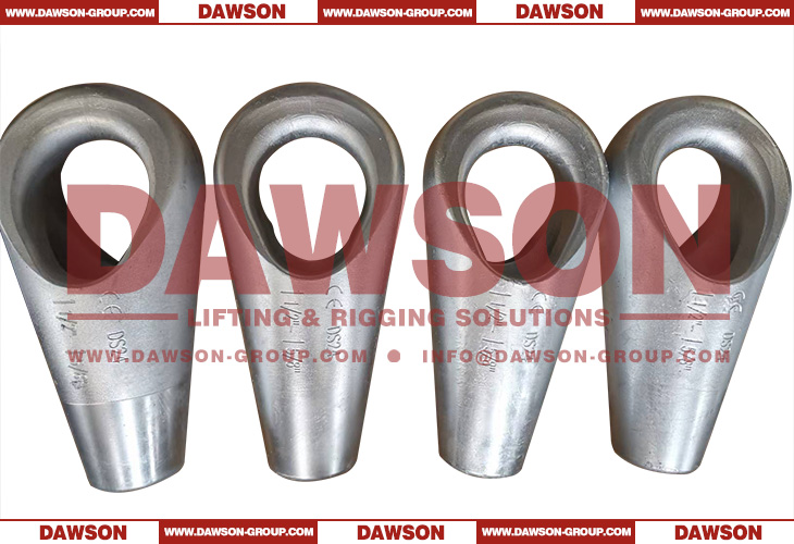 DG-517 Galvanized M-Line Mooring Socket, Mooring Spelter Socket, Wire ...