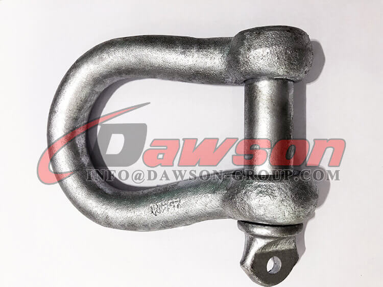 European Type Commercial Galv. Bow Shackle, Screw Pin Anchor Shackle ...