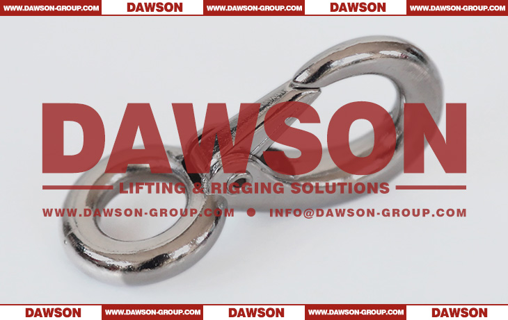 Rigid Eye Snap Hook, 90 degree Fixed Eye Spring Snap Hook - Dawson ...