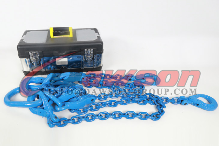 G100 Quadruple Legs Lifting Chain Slings / Grade 100 4-Legs Adjustable ...