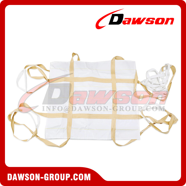 PP Woven Laminated Sea Cargo Flat Sheet Sling Bag, Cloverleaf Sling Bag ...