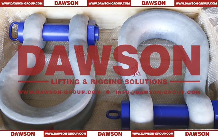 DAWSON WLL300t WIDE BODY SHACKLES X DAWSON WLL 300t HMPE ROUND SLINGS ...