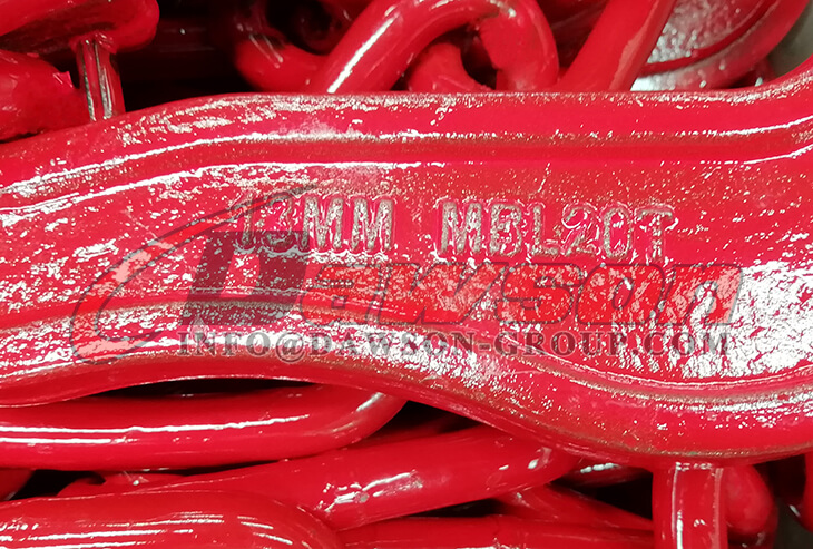 Grade 80 Alloy Lashing Chain, G80 Welded Long Link Chain for Cargo ...